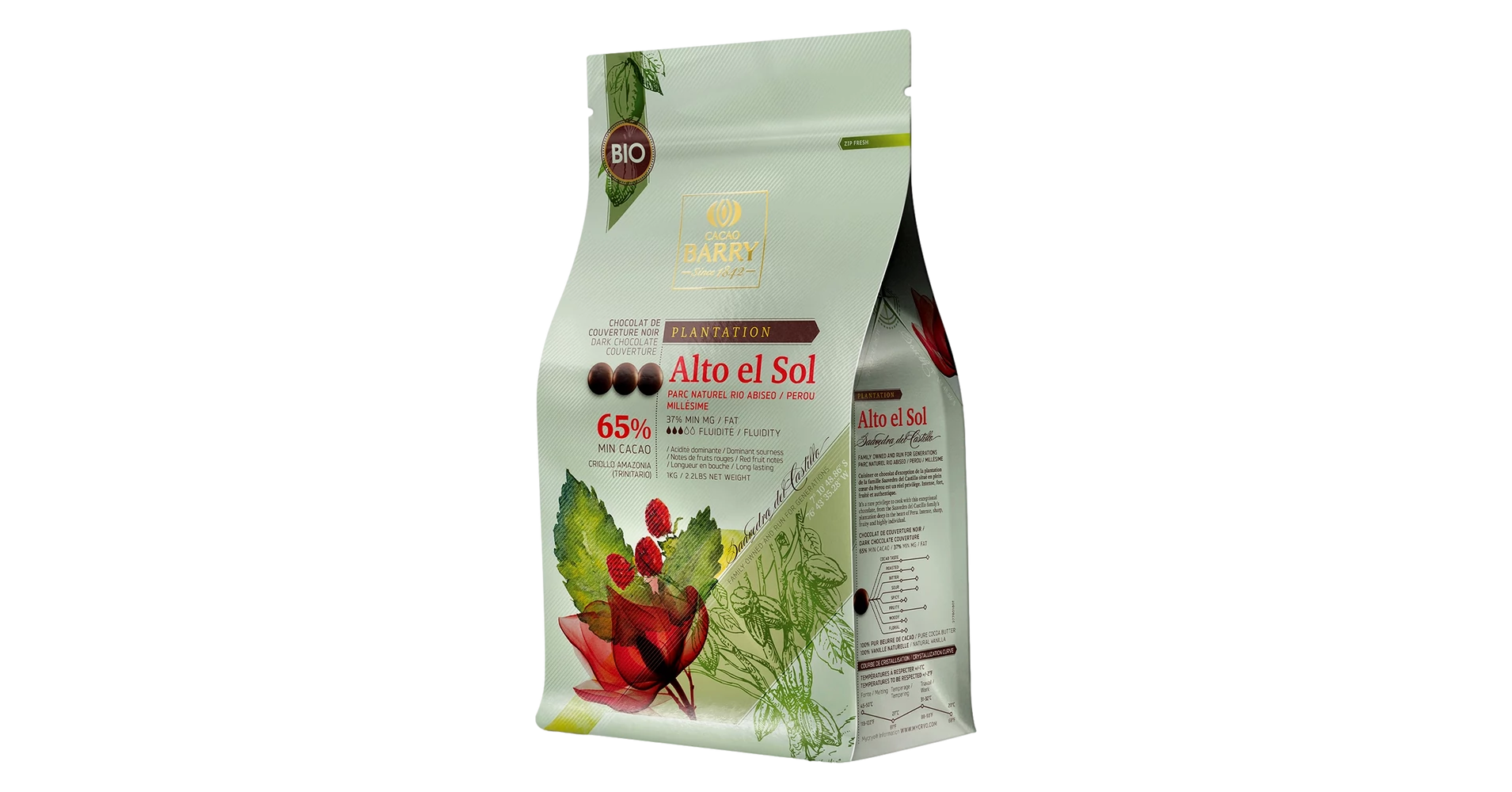 Cacao Barry Alto El Sol étcsokoládé pasztilla, 1kg